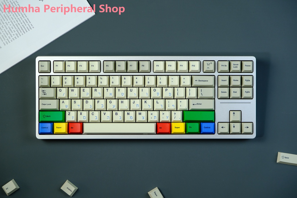 Humha Hebrew keycap PBT material Dye-Sublimation Cherry profile ...