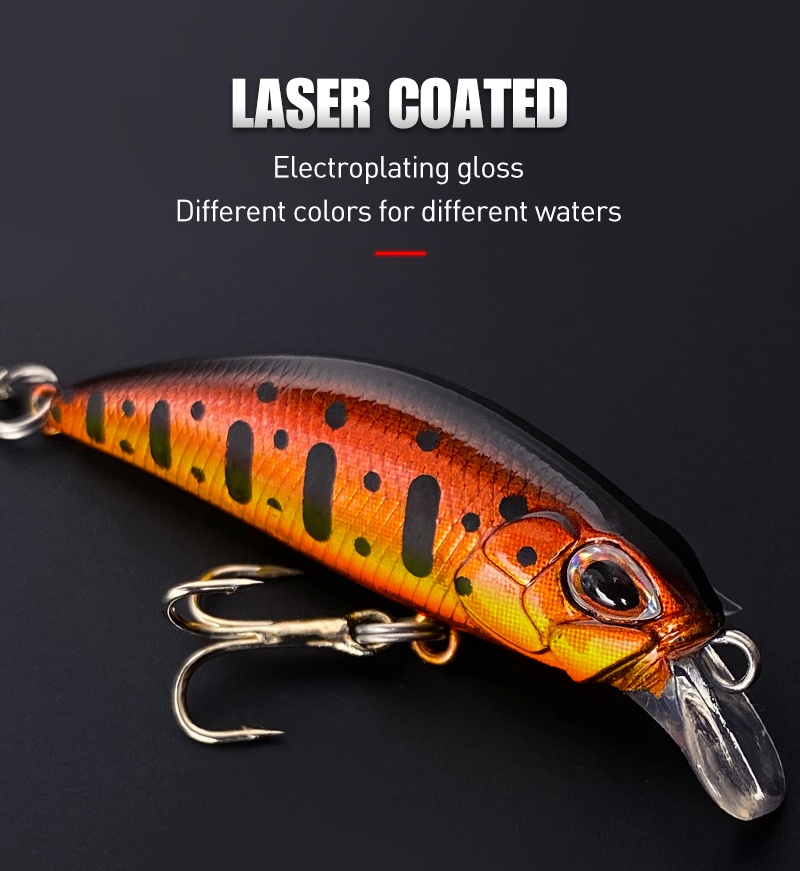 SEASIR Micro Sinking Minnow Baubles Fishing Lure Meteor Long Throw Bait ...