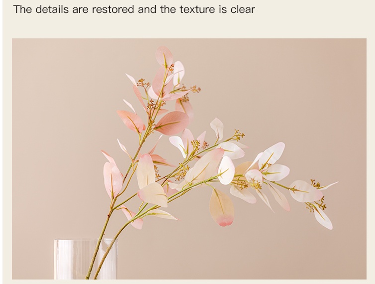 New eucalyptus leaf heart-shaped artificial flower indoor desktop leaf ...