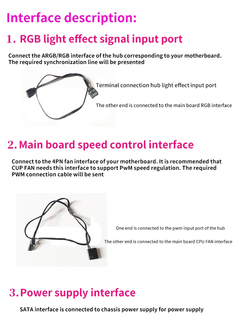OCNG RGB converter 12V 4Pin RGB to 5V 3Pin ARGB light transfer wiring ...