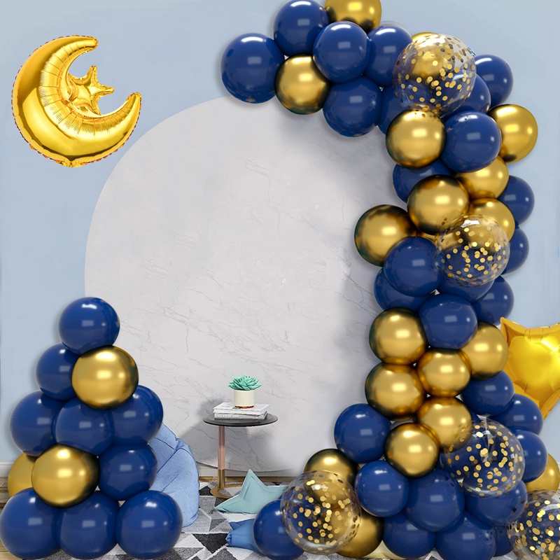 70pcs Raya Decoration Eid Mubarak Balloon Background Hari Raya Ramadan ...