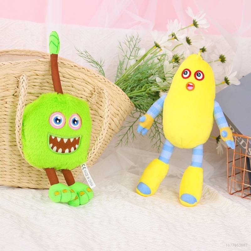 33cm My Singing Monsters Wubbox Plush Toys Green Furcorn Stuffed Dolls ...