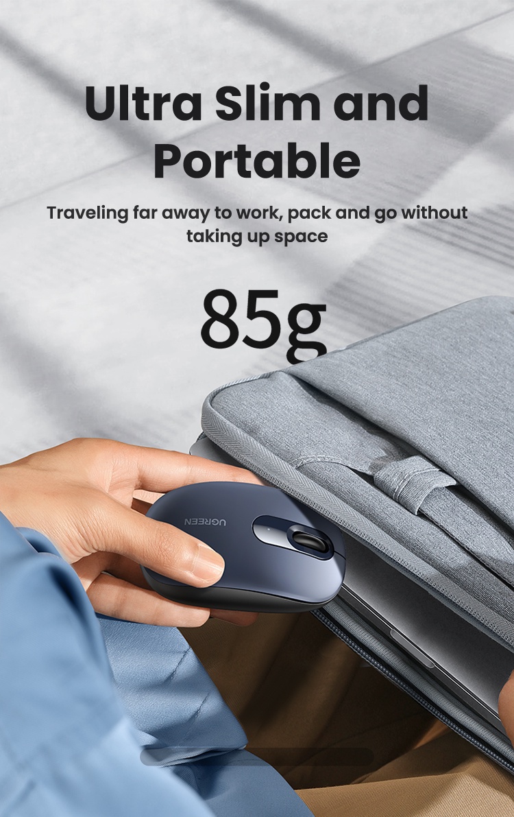 UGREEN Wireless Mouse 2.4G Silent Computer Mouse with USB Receiver, Optical Cordless Wireless ...