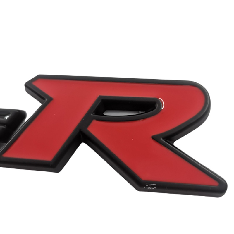 1 X Metal Black TYPE R TYPER Logo 3D Car Auto Side Fender Rear Trunk ...