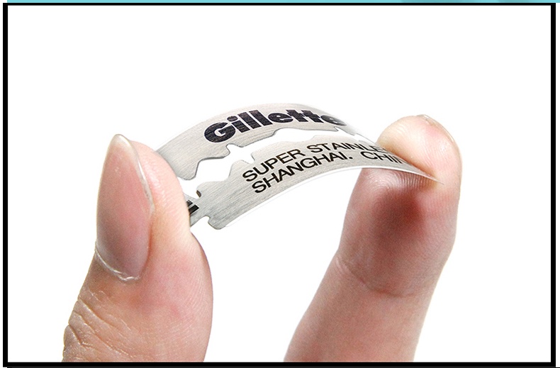 Gillette Razor Super Blue Straight Razor Men Razor Blades Stainless ...