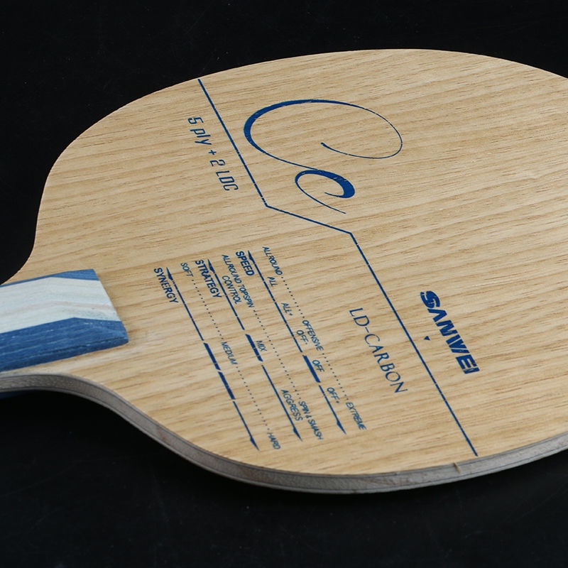 Sanwei CARBON (5+2 Carbon, OFF++) Table Tennis Blade Ping Pong Racket Bat Paddle With RXTON 1 ...
