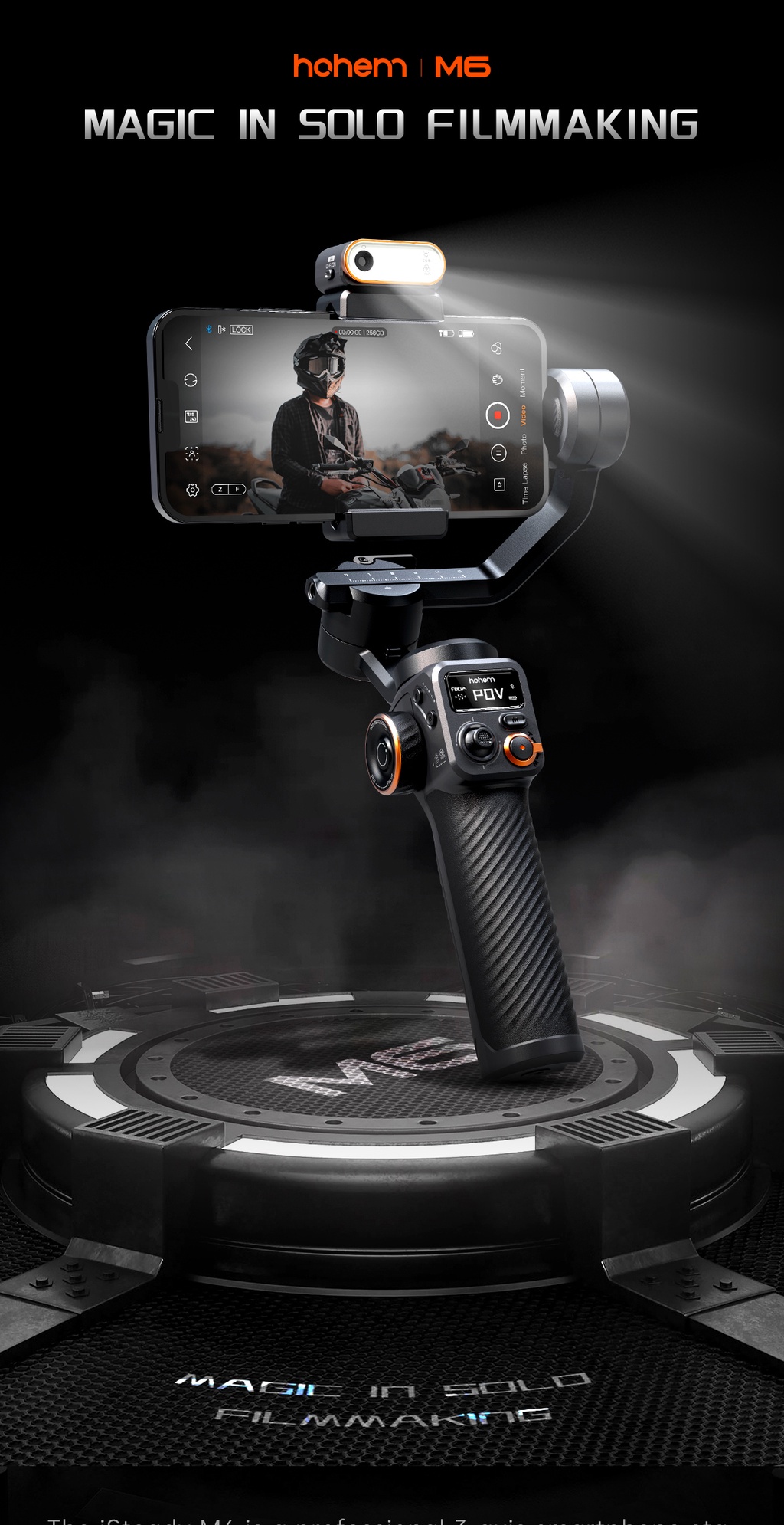 Hohem iSteady M6 Handheld Gimbal Stabilizer Selfie Tripod for ...