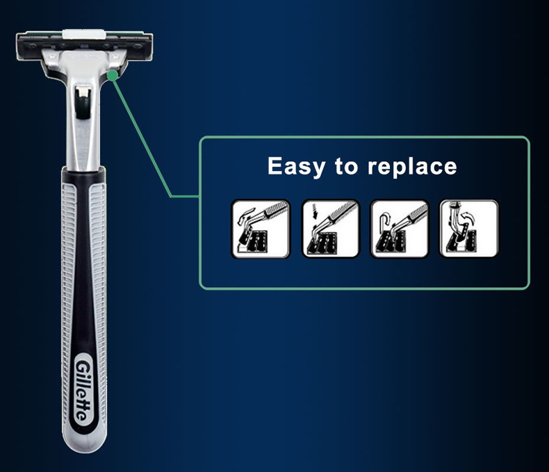 Gillette Straight Manual Razor Gillette VECTOR Safety Shaver For Men ...