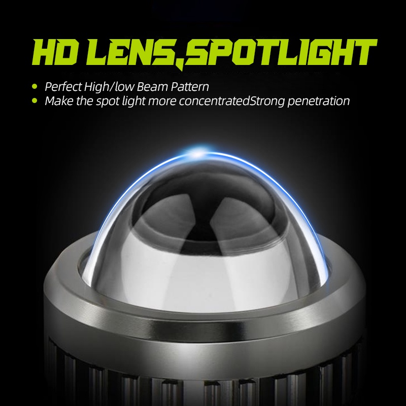 TUFFOO Universal Dual Color H4 HS1 LED Headlight Bulb High/Low Beam For ...