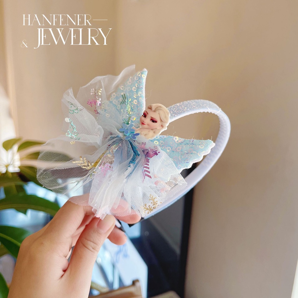 Elsa Princess Wings Yarn Dress Hairpin | Girls Frozen Cute Bow Clip ...