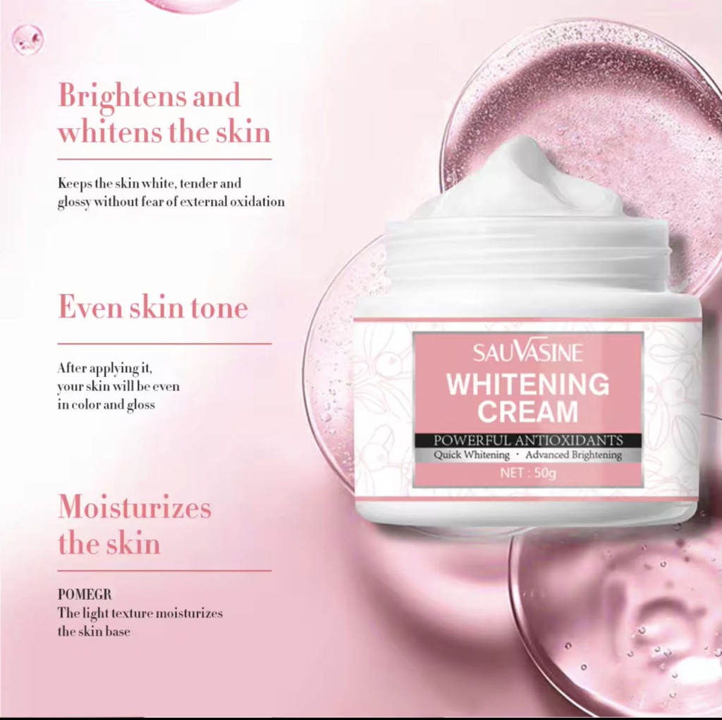 SAUVASINE White Cream Body Armpits Knee Skin Whitening Cream 50g ...