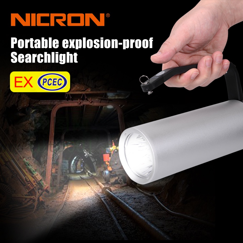 NICRON EXB95 Portable Explosion-proof Searchlight Flashlight 1000LM ...