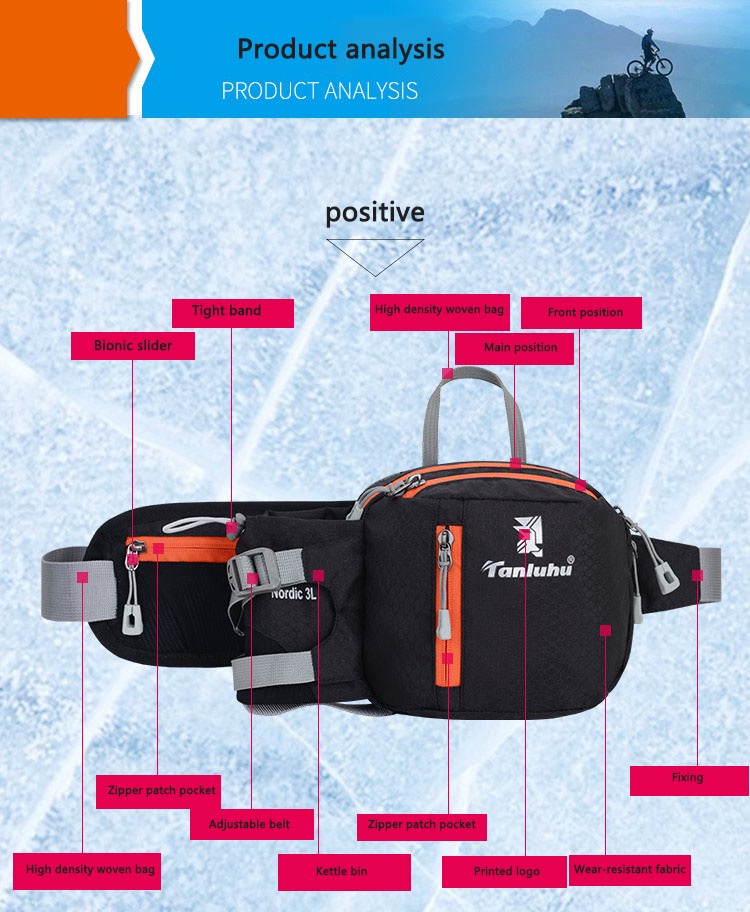 Running Bag Marathon Waist Pack Men Women Outdoor Sports Hiking Cycling ...