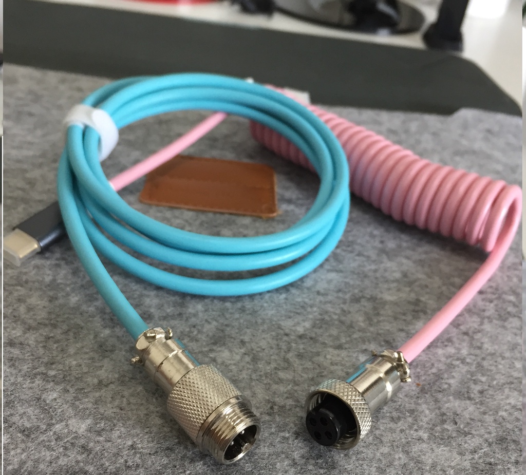 Coiled Cable for Mechanical Keyboard Custom Coiled Cable Wire USB Type ...