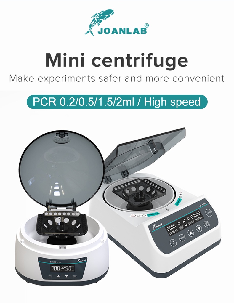 JOANLAB Pcr Centrifuge Machine Digital High-Speed Plasma Centrifuge Laboratory Microcentrifuge ...