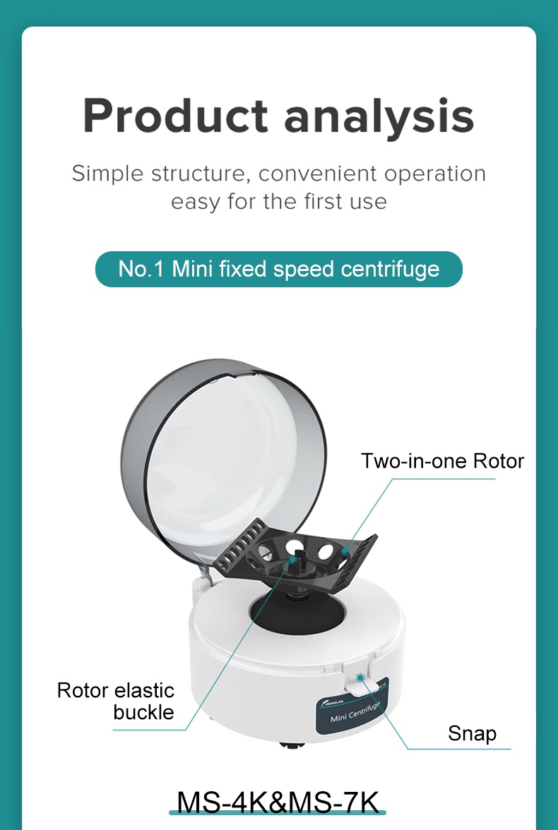 JOANLAB Pcr Centrifuge Machine Digital High-Speed Plasma Centrifuge Laboratory Microcentrifuge ...