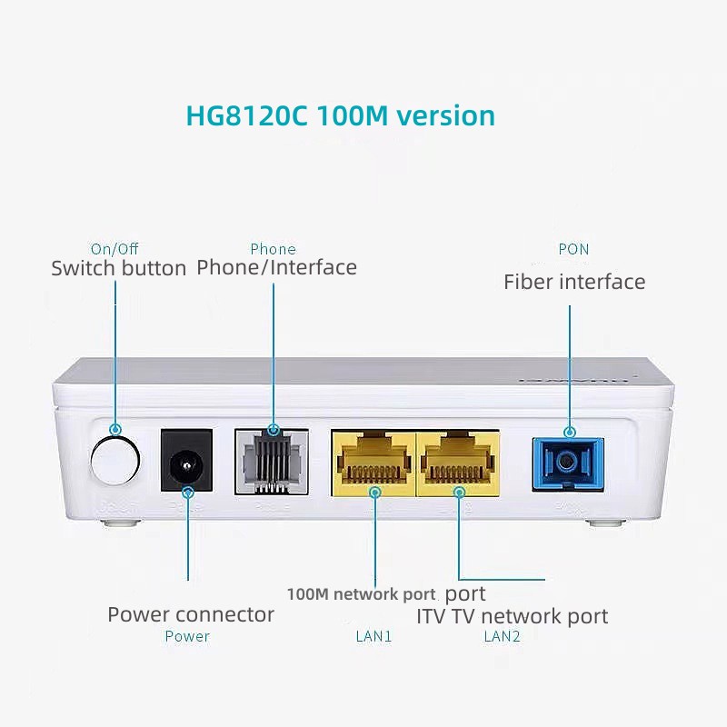 New HG8120C EPON GPON XPON ONU ONT terminal, gigabit 1 voice port + 2 ...