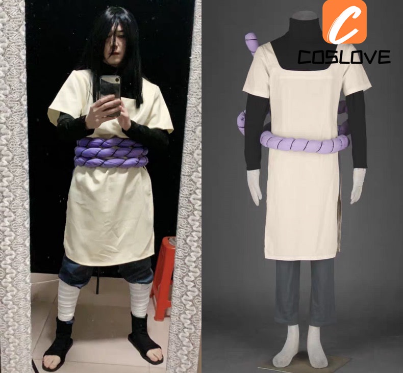Naruto Shippuuden Orochimaru full set suit costume cosplay for ...
