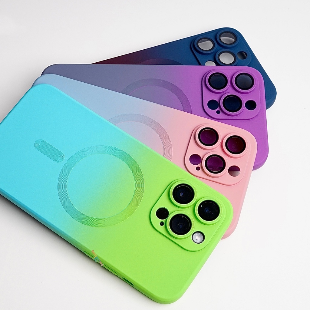 NEW !! Premium TWOTONE Flex magnetic Case Iphone ( Iphone 11 12 13 14 ...