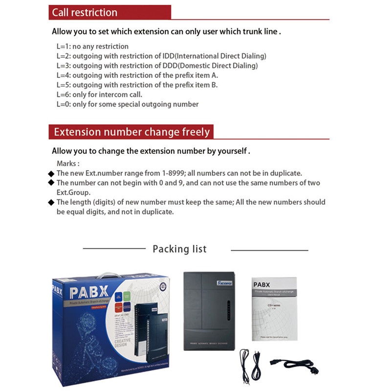 1/24 PABX 32ch PBX intercom system of telephone with cheap price CS632 ...