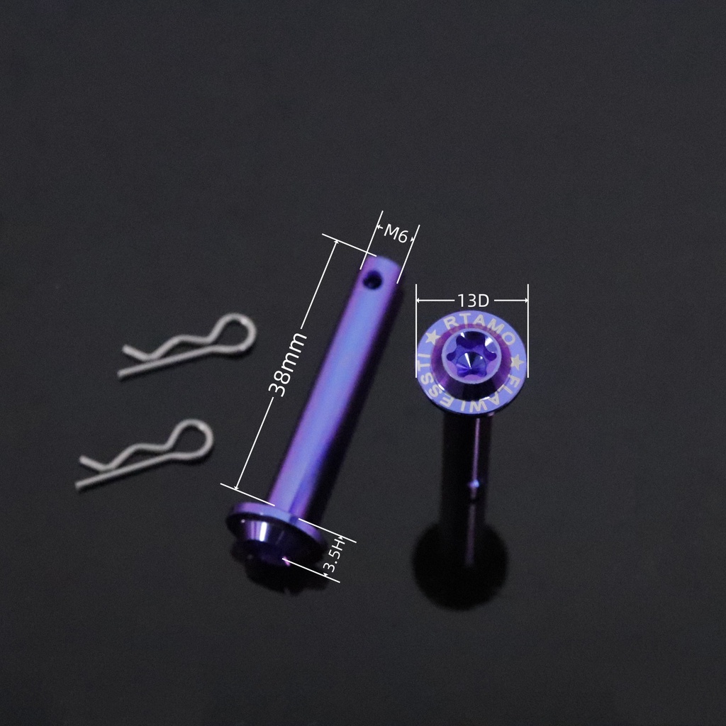 RTAMO Titanium Gr5 Yamaha FootRest Latch Bolt Nmax Aerox Xmax Tmax530 ...