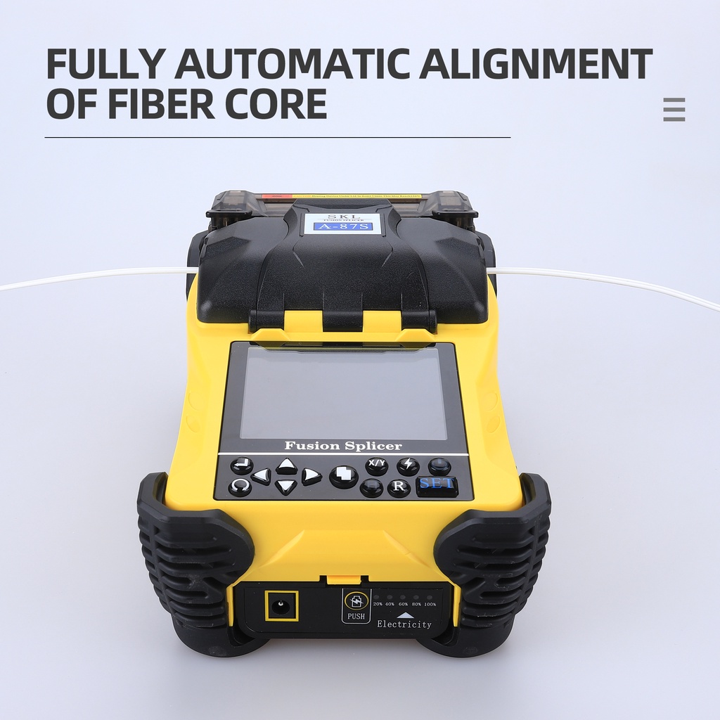 FTTH Splicer kit Mini Fusion Splicer Optical Fiber Hot Splicing Machine ...
