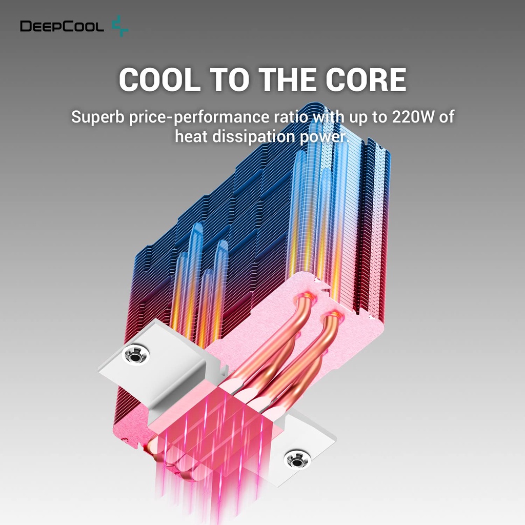 Deepcool Gammaxx 400 ARGB V5 CPU Cooler AG400 PLUS 4 Heat Pipes Air ...