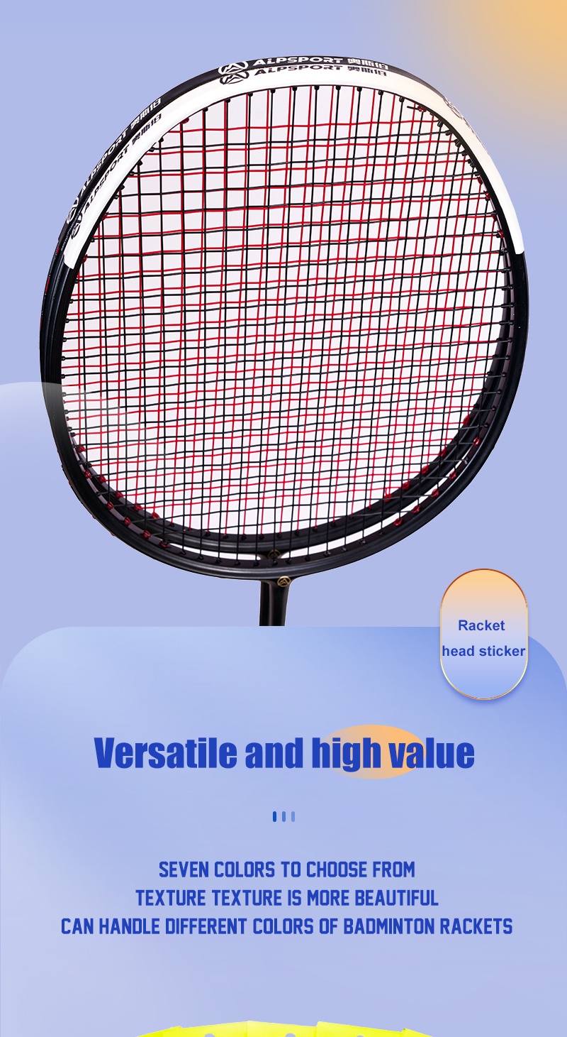 ALP PKT Racket Head Sticker For Raket Badminton Net Feather Frame ...