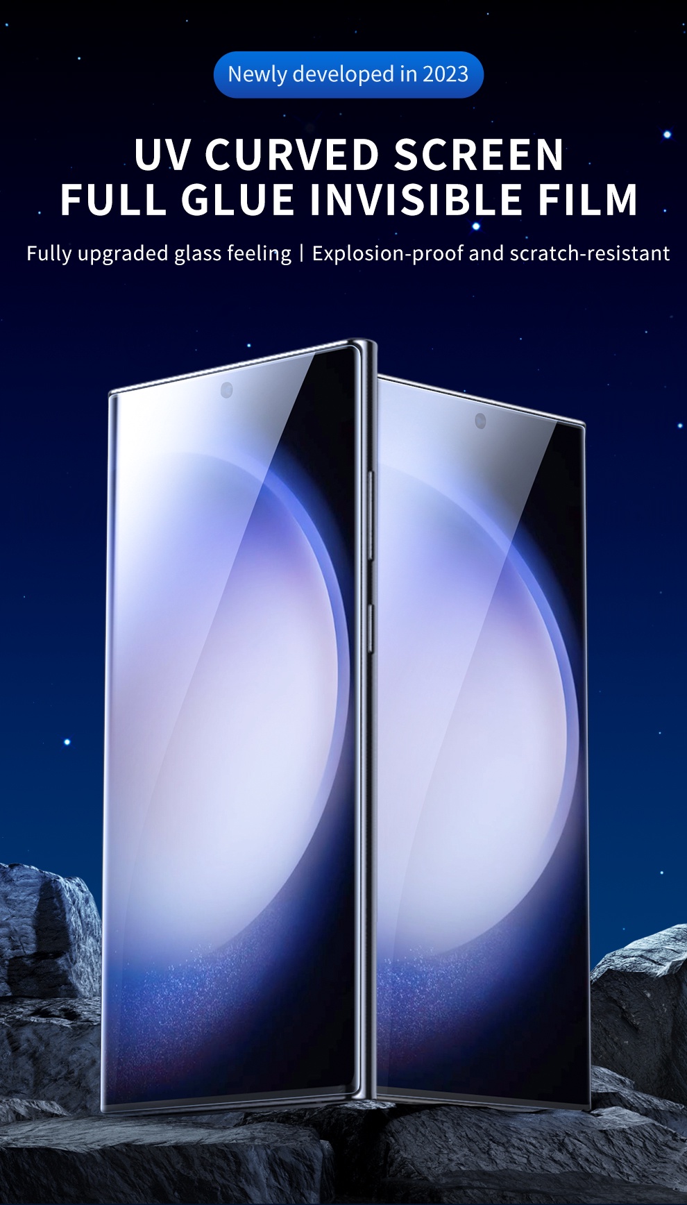 SmartDevil Soft Tempered Glass/Screen Protector/Hydrogel Film For Samsung Galaxy S23 Ultra ...