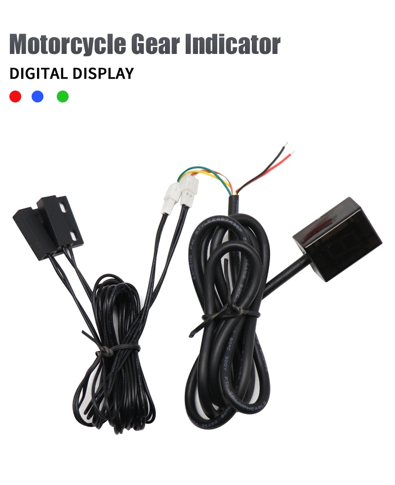 6 Speed Universal Motorcycle Motorbike Digital Gear Indicator LED ...