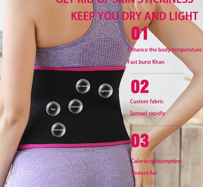 Globetrotter Velcro Corset Sports Sauna Belt Elastic Waist Trainer Yoga ...