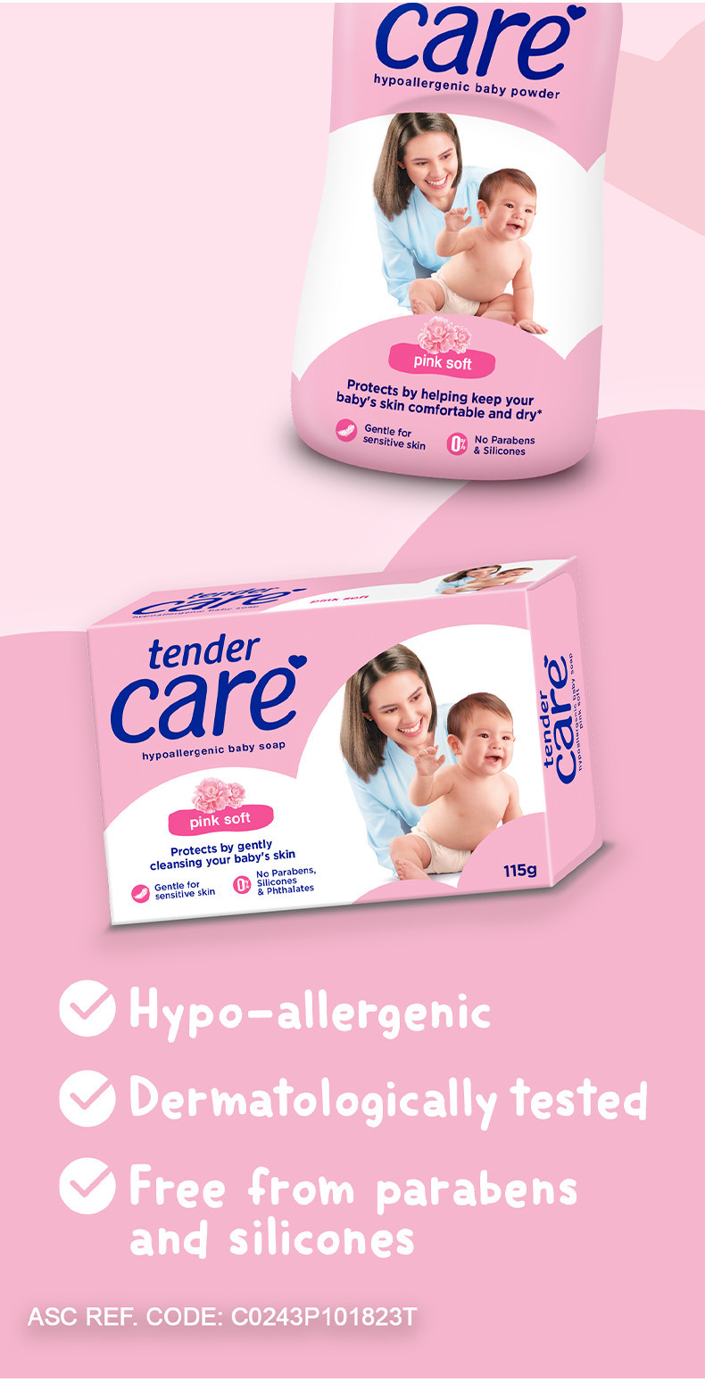 Tender Care Sakura Baby Powder - Hypoallergenic & Dermatologically ...