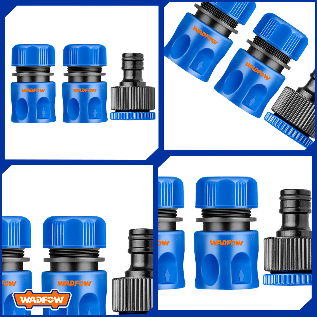 Wadfow Garden Plastic Quick Hose Connector Set 1/2 Inches 3 Pcs ...