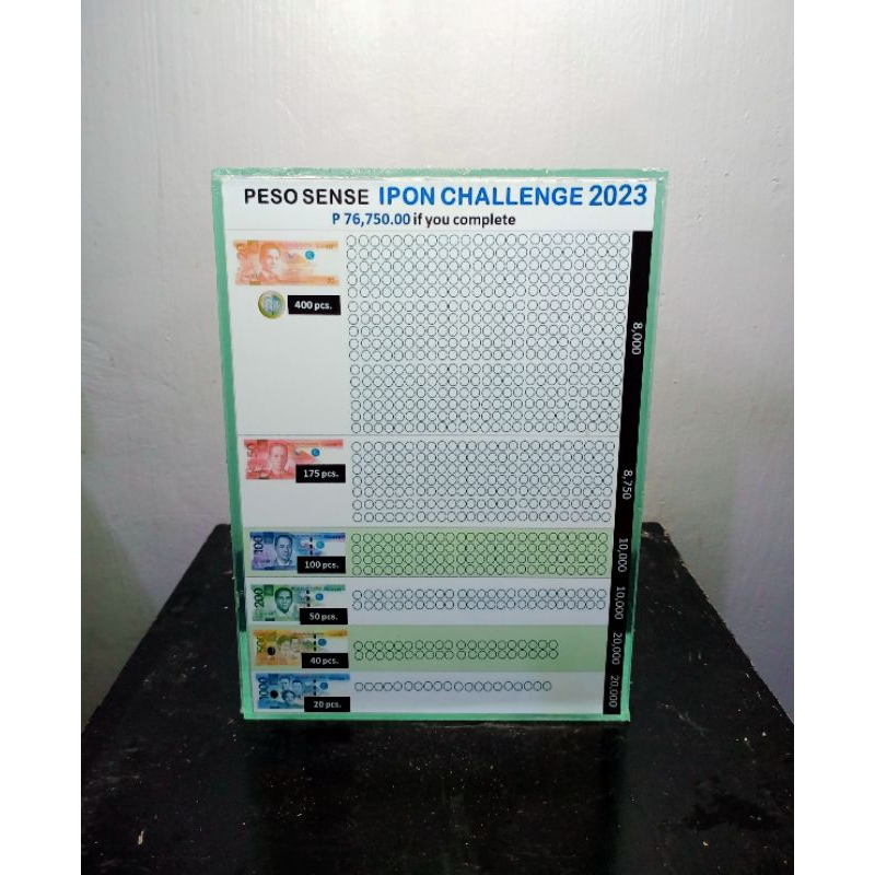 GLASS ALKANSYA with 2025 IPON CHALLENGE CHART | Shopee Malaysia