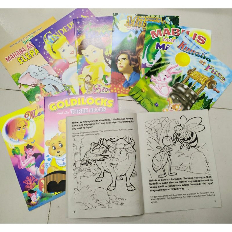 English/tagalog STORYBOOKS For kids! | Shopee Malaysia