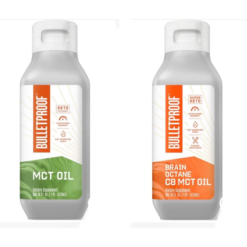Bulletproof Brain Octane Premium C8 MCT Oil from Non-GMO Coconut 14g ...
