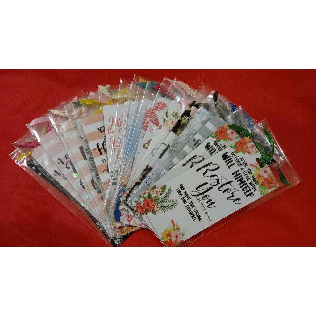 "Customized Bookmarks" / Inspirational Bible Verses (Bundle -10pcs ...