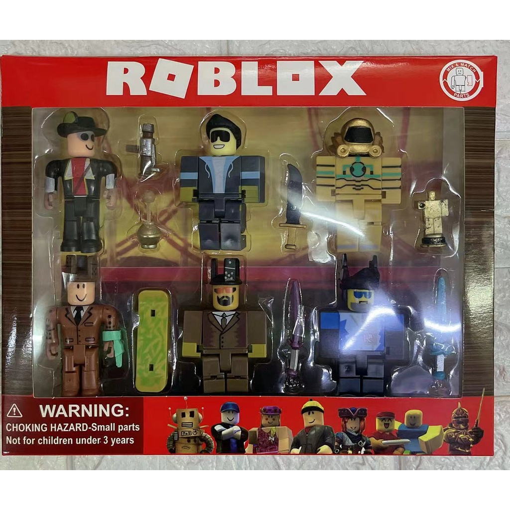 YUNLEO Roblox Virtual World Game Puppet Building Block Doll Figure Toy ...