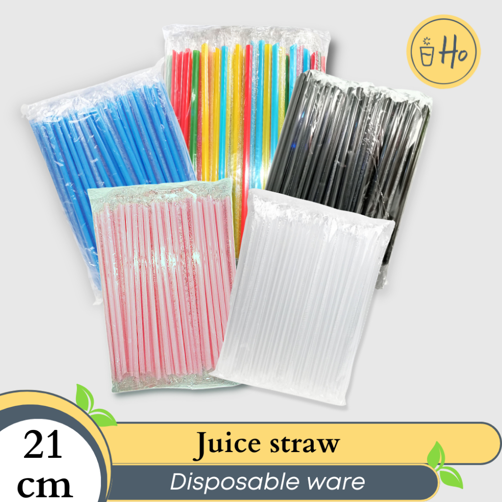 21cm /23cm Thin Straw Individual Wrapped (100 pcs/ pack) | Shopee Malaysia