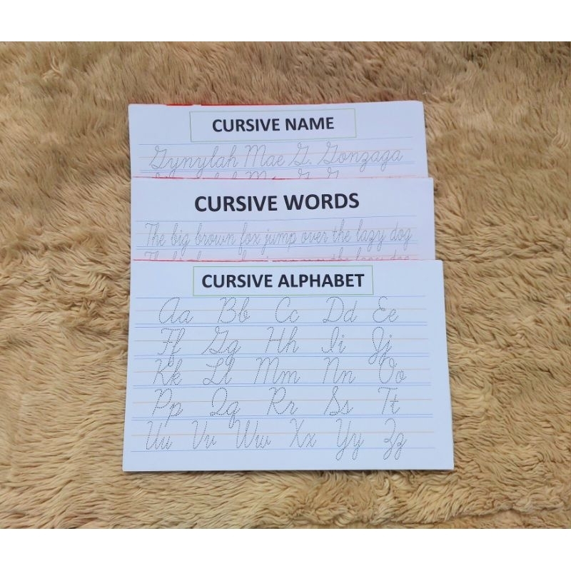 Tracing pad cursive (Name, Alphabet, words) | Shopee Malaysia