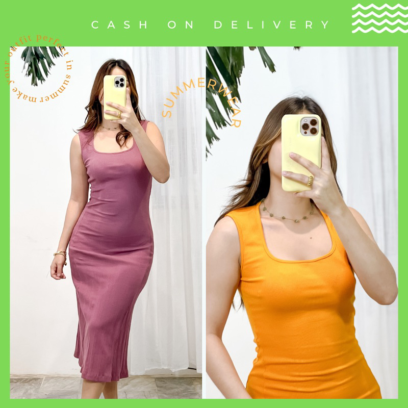 Maxi Bodycon Dress_Taytay | Shopee Malaysia