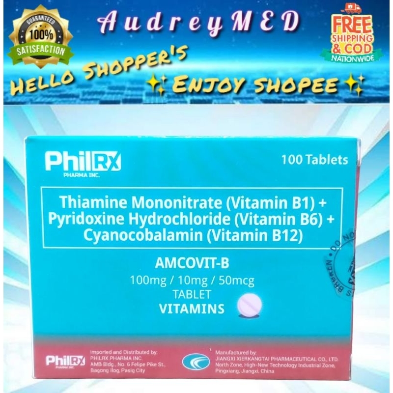 AMCOVIT - B (Vitamin B- Complex) 100 Tablets | Shopee Malaysia