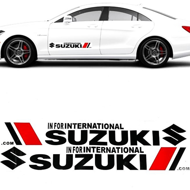 New Arrival SUZUKI Car logo Styling Door Side Sticker Long Letters Body ...
