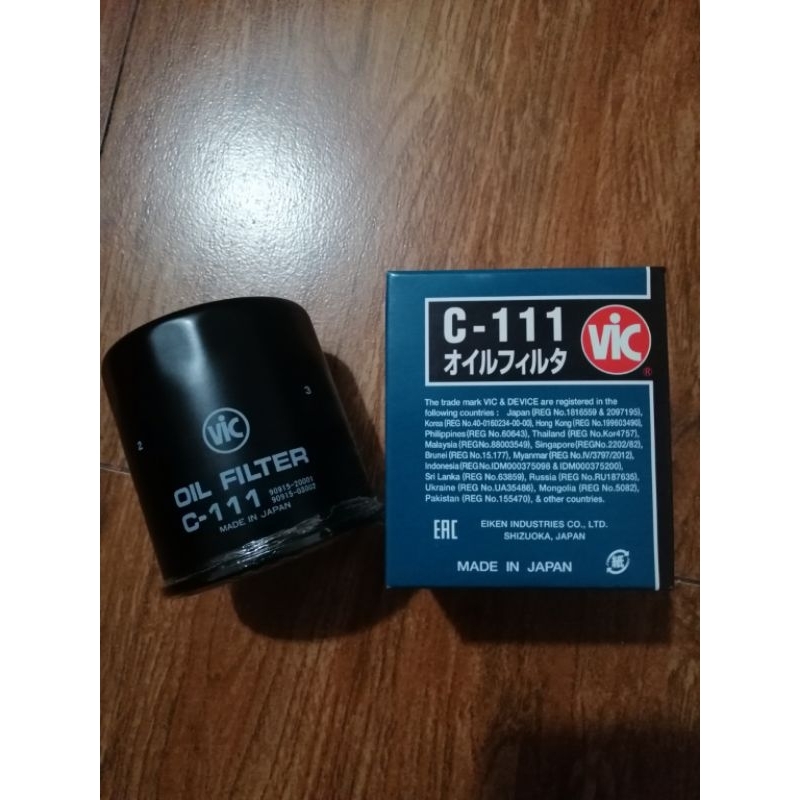 VIC OIL FILTER C-111 FOR TOYOTA | Shopee Malaysia