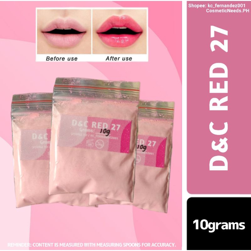 Color Changing pigment D&C red 27 colorant - 10grams | Shopee Malaysia