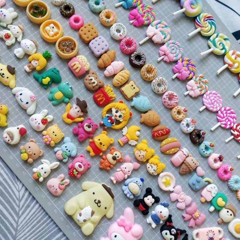 Food Resin charms LIST2 per pc | Decoden charms | Slime charm Phone ...