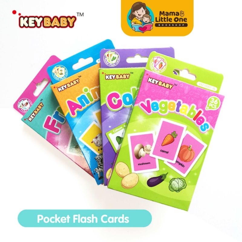 KEYBABY Educational Flashcards Fruits Vegetables Colors Animals ...