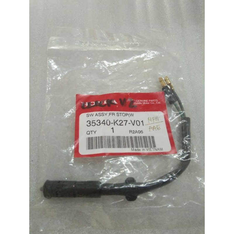 Honda Parts Brake Light Switch Left Only For Click 125 Version 2 (35340 ...