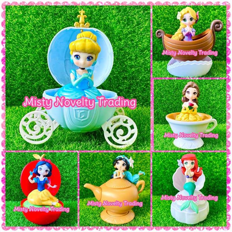 Disney Princess Collectible Figures Cinderella, Snow White, Ariel The ...