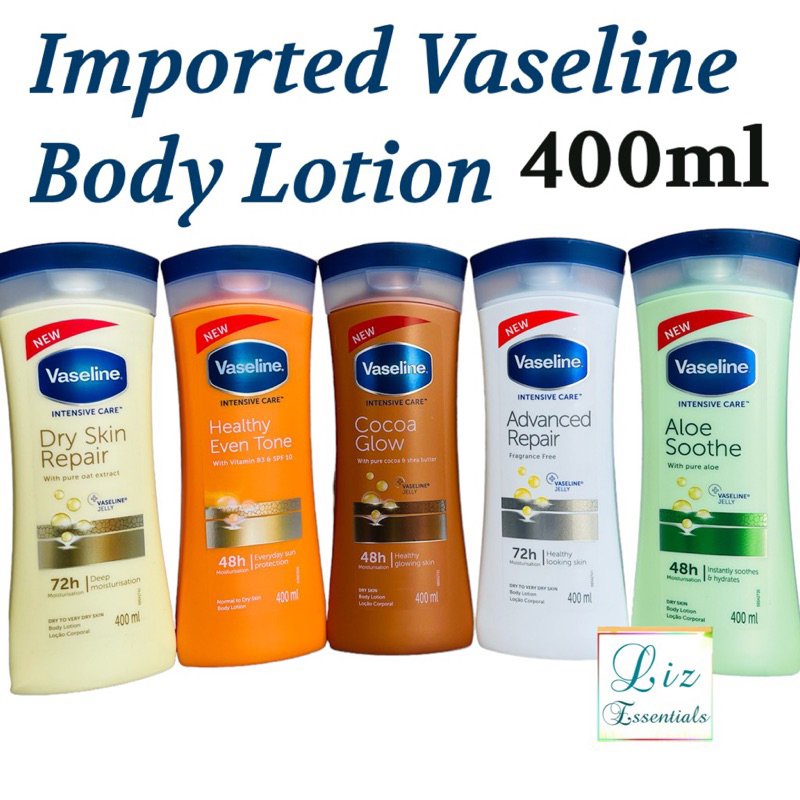 Vaseline Intensive Body Lotions Care Cocoa Glow 400ml | Shopee Malaysia